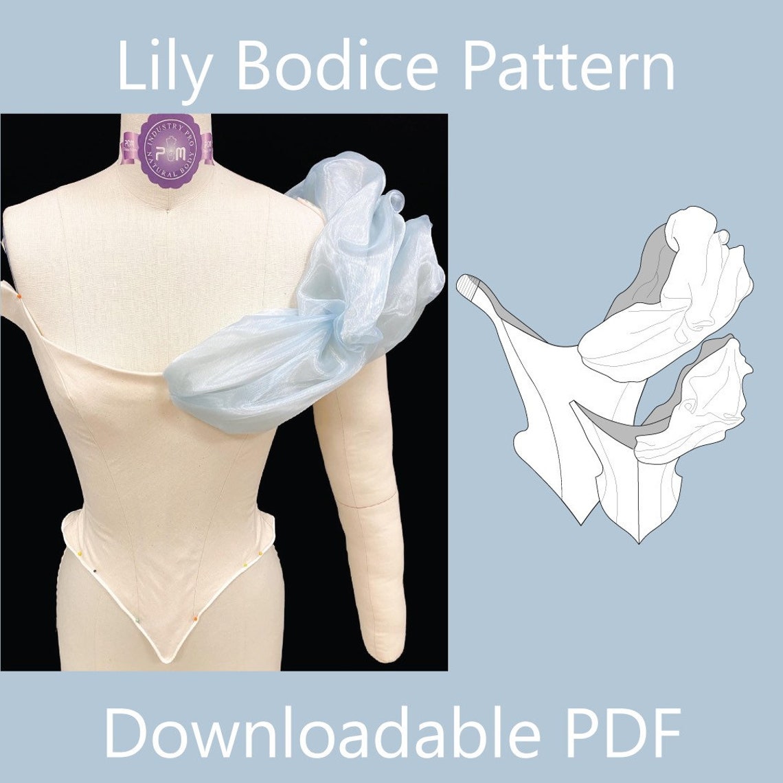 Lily Bodice Pattern Sizes 4-10 cinderella 2015 Inspired - Etsy