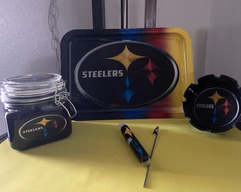 Steelers Rolling Tray Set - Etsy
