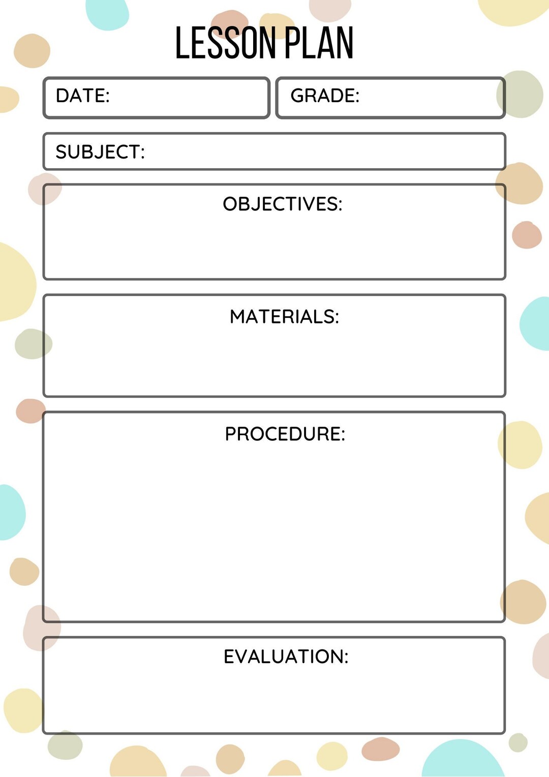 Plano de aula para professores, modelo, planejador escolar, plano de ...