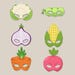 DIY Vegetable Mask Pages: Printable Craft Activity (PDF Download) - Etsy