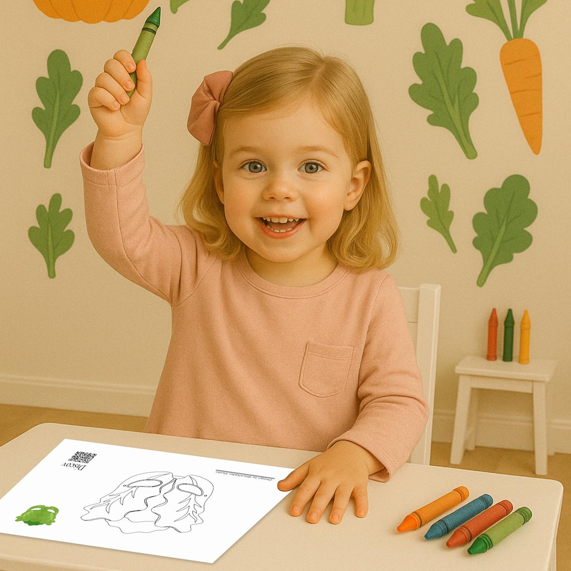 Vegetable Mask Coloring Pages | Printable Craft Activity (PDF Download ...