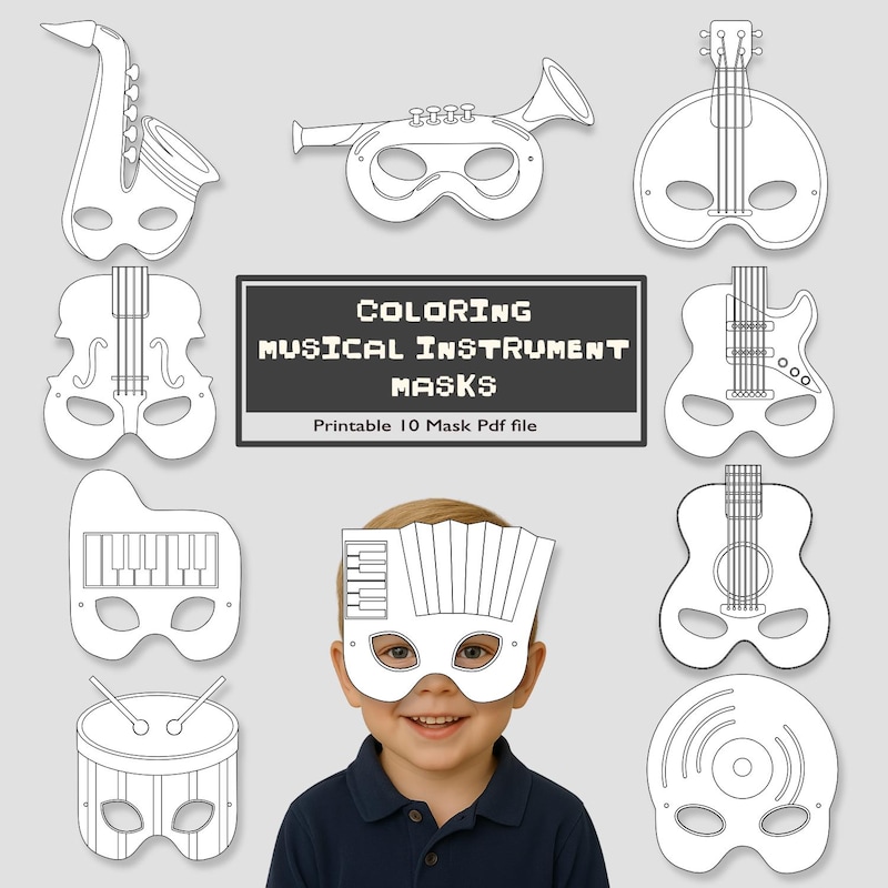 Masquerade Coloring Book - Etsy