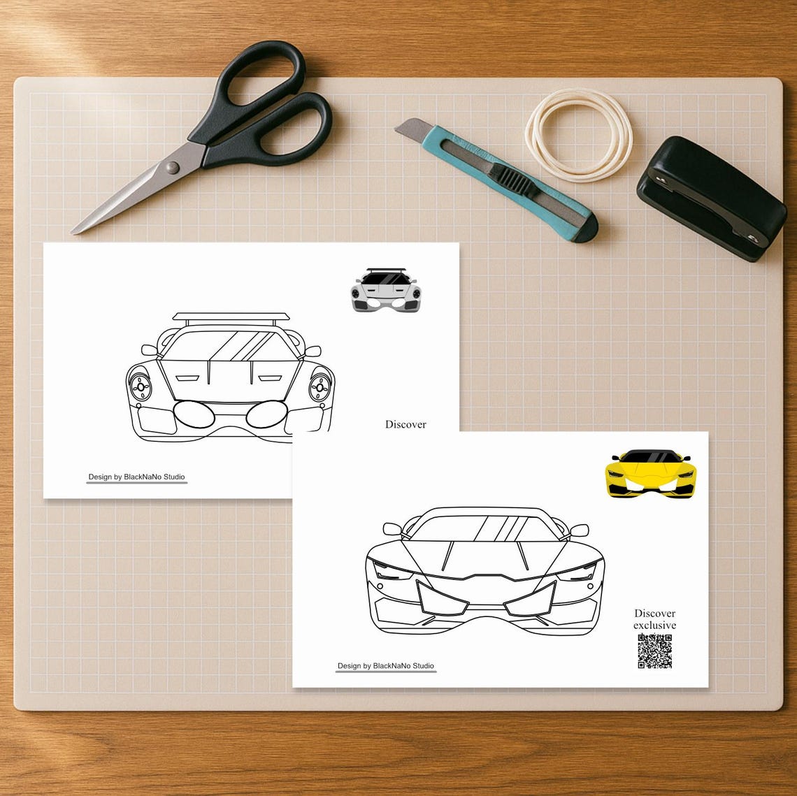 Coloring Supercar Masks Printable PDF for Kids | 10 Race Car Mask ...