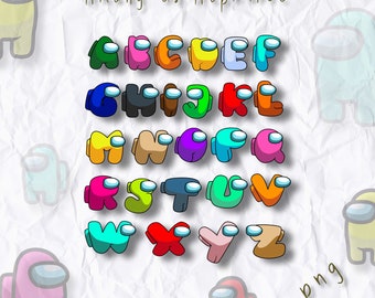Among Us Alphabet | Etsy
