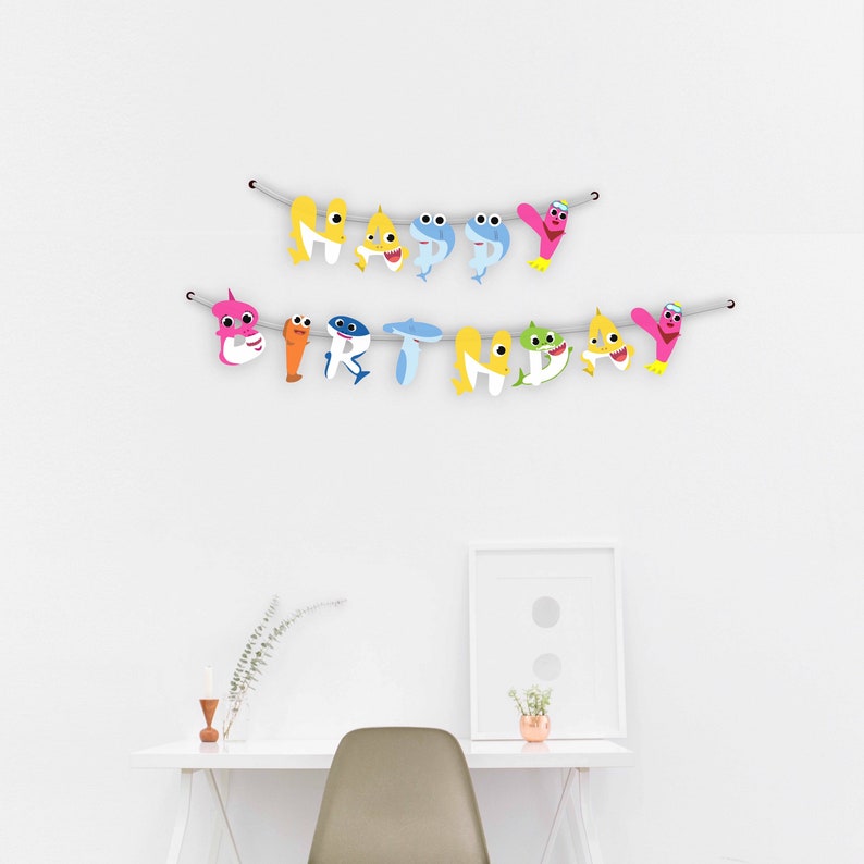 Baby Shark Alphabet,baby Shark Lettering, Birthday, Boy Girl and Baby ...