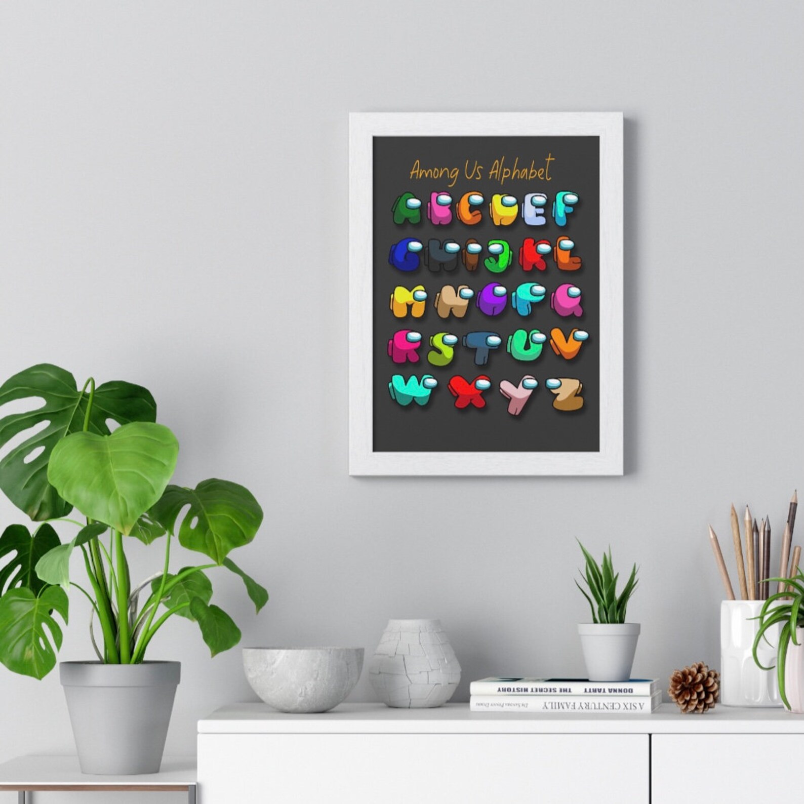 Among Us AlphabetAmong Us Alphabet Clipart birthday Among | Etsy