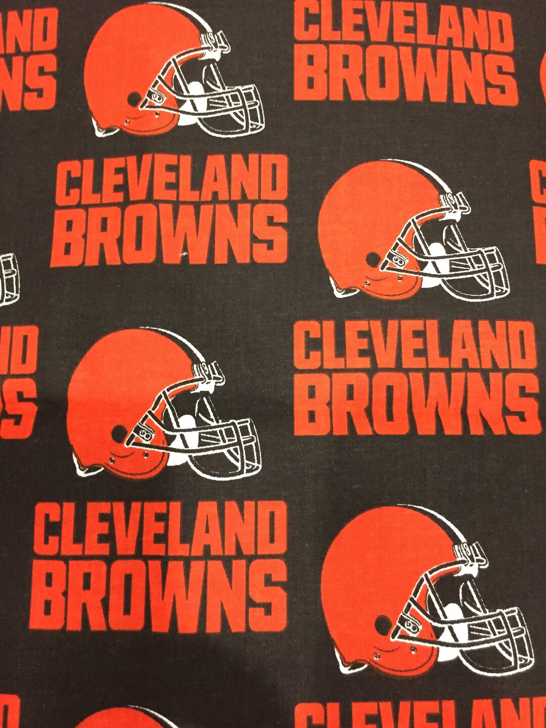 CLEVELAND BROWNS 100% COTTON Fabric - Etsy
