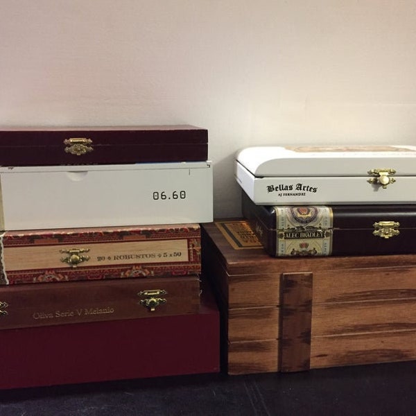 Wooden Cigar Box - Etsy
