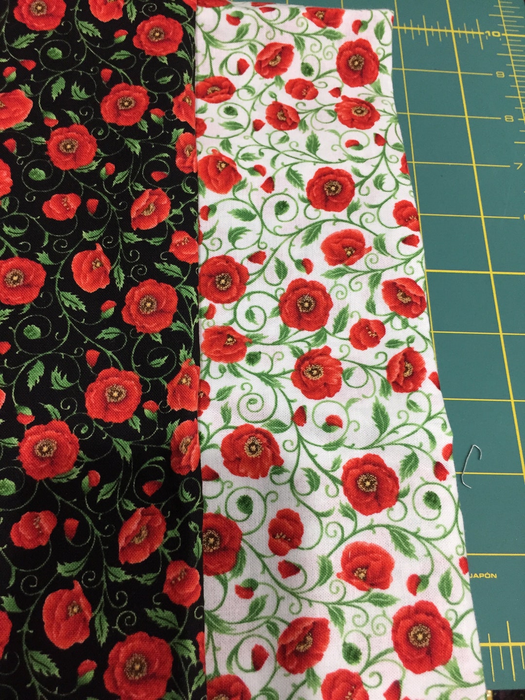 100% Cotton POPPY PRINT - Veterans - Face Mask , Craft - Etsy