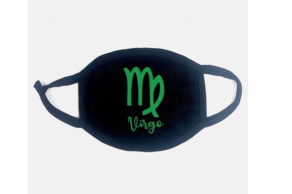 Virgo Green Zodiac Face Mask Star Birthday Mask Astrology - Etsy