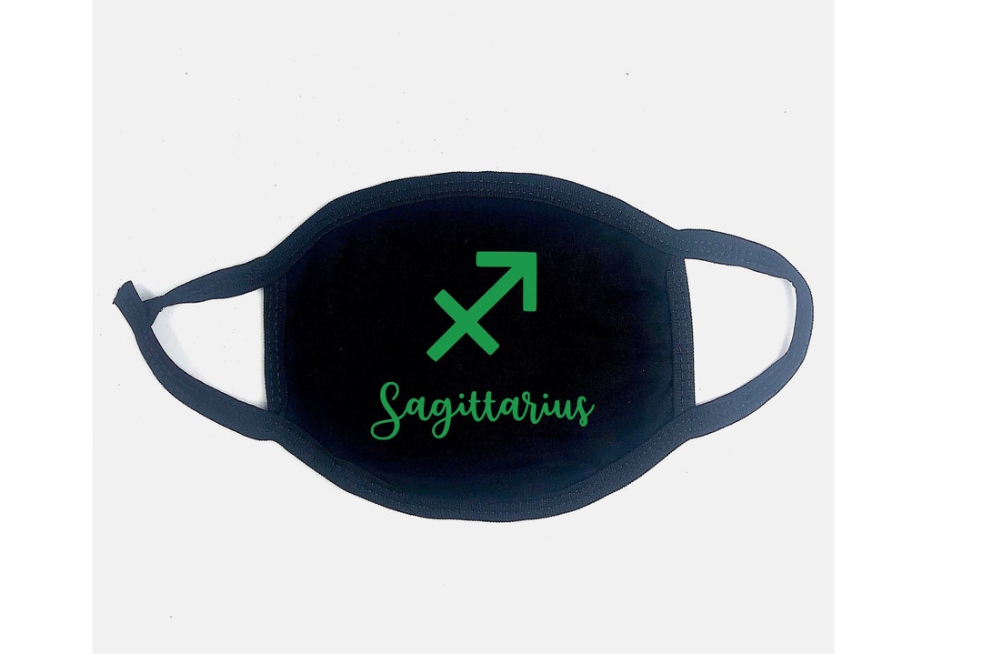 Sagittarius Green Zodiac Face Mask, Star Birthday Mask, Astrology Face ...