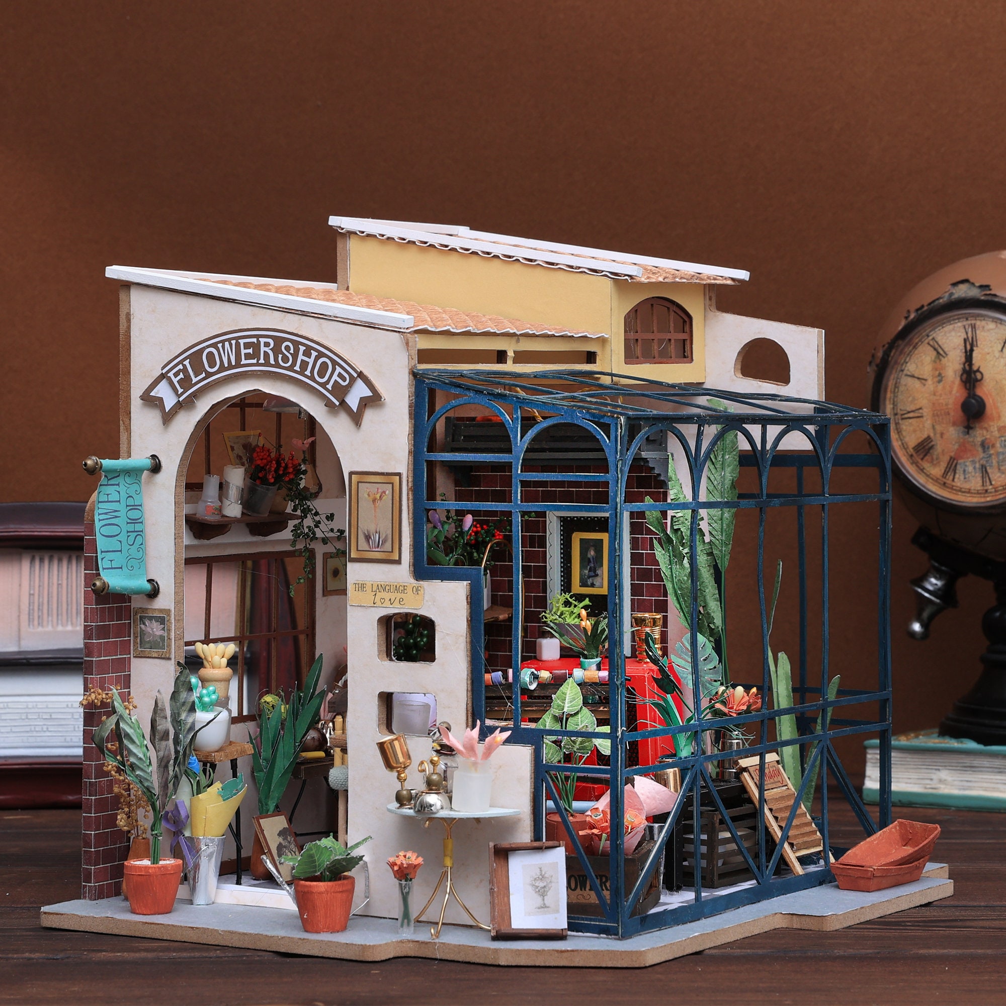 Emilys Flower Shop Miniature Doll House Kit for Age 14Y | Etsy UK