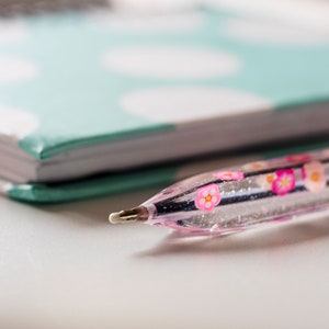 Personalised Block Letter Bead Resin Ballpoint Pen - Etsy