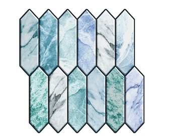 Forest Green Peel and Stick Wall Tile Kitchen Backsplash Tiles Self ...