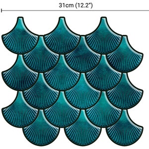 Teal Blue Peel and Stick Wall Tile: Kitchen Backsplash, Style 106 - Etsy