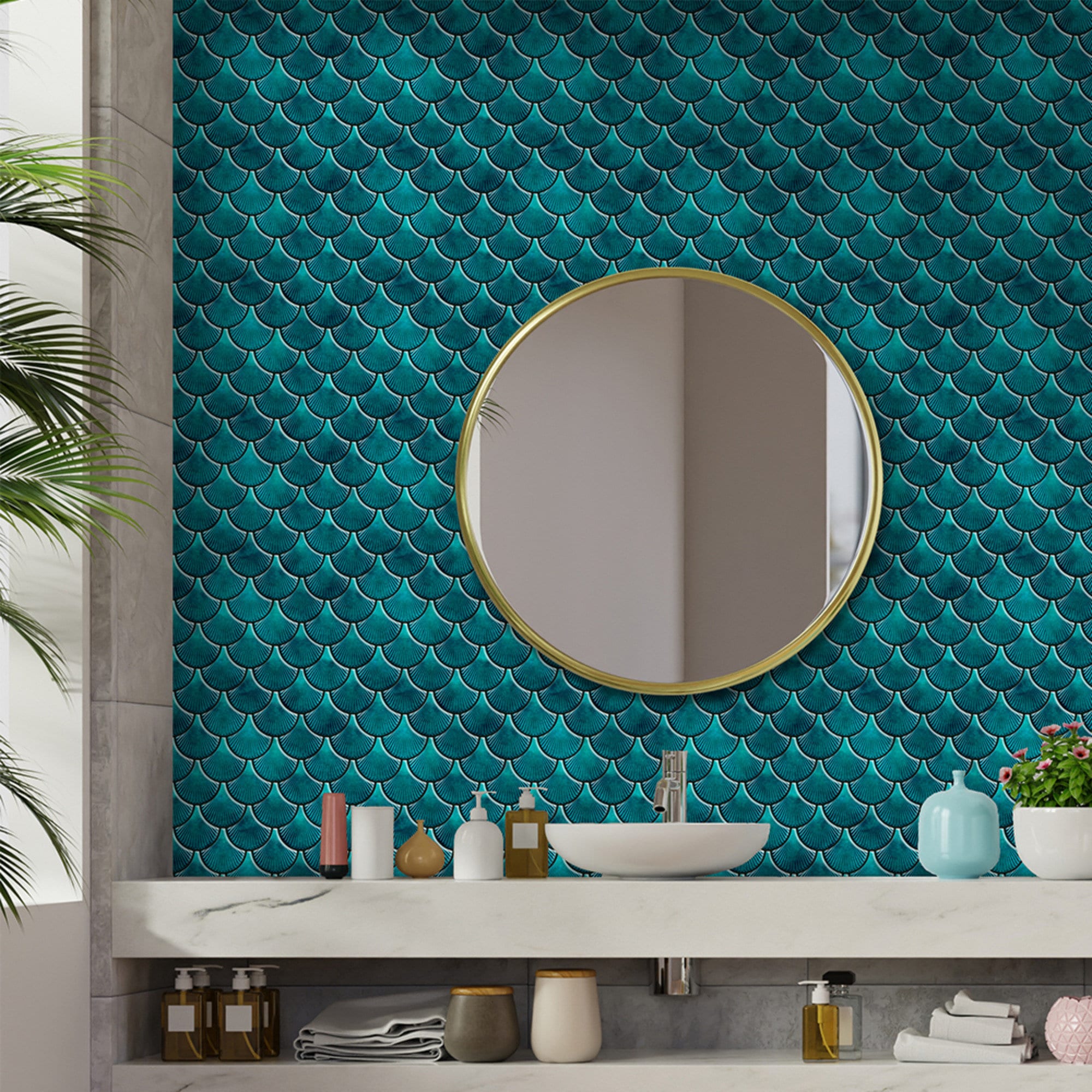 Teal Blue Peel and Stick Wall Tile: Kitchen Backsplash, Style 106 - Etsy