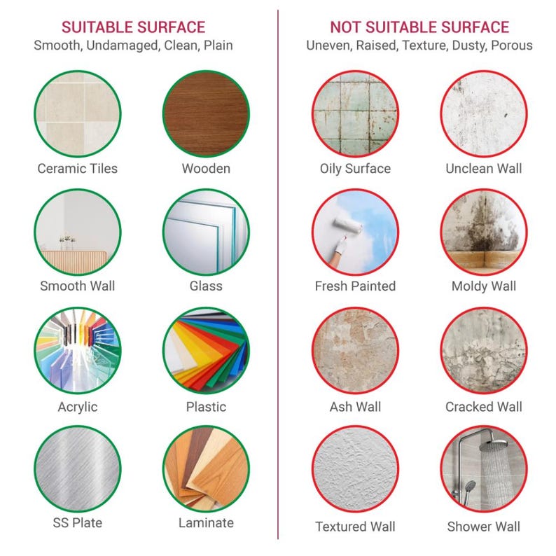 Pale Red Peel and Stick Wall Tiles – Self-adhesive Backsplash Style ...