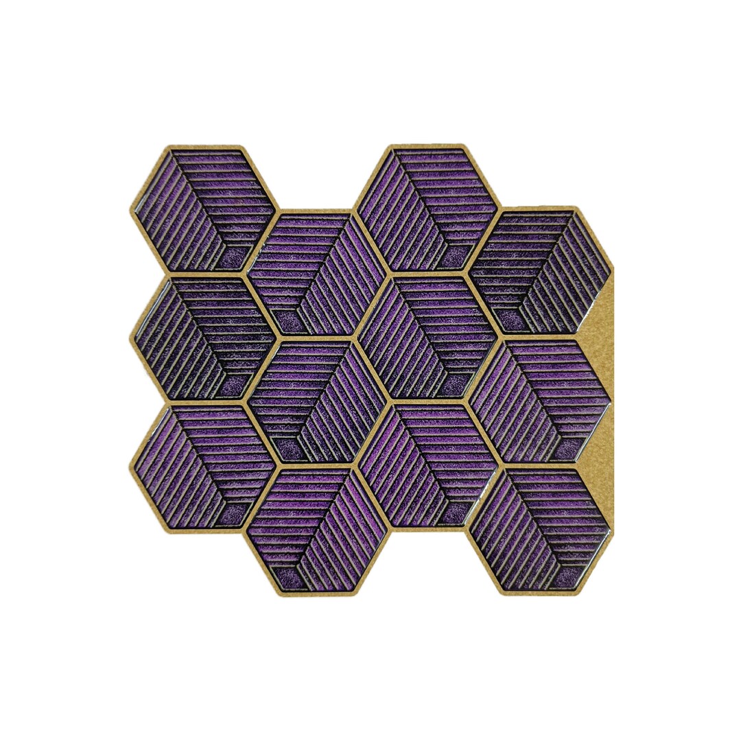 Purple Hexagon Peel and Stick Wall Tile: Kitchen Backsplash Decor - Etsy