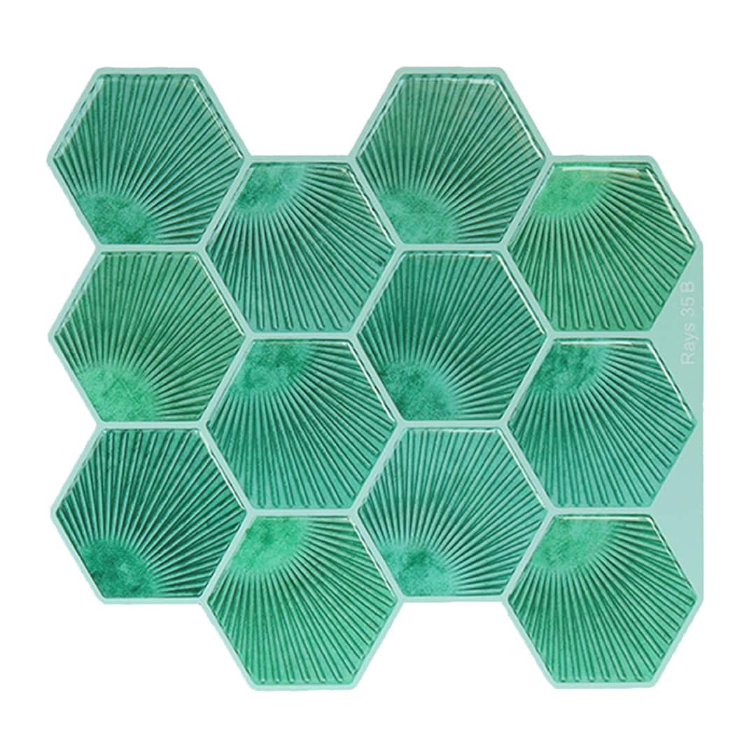 Honeycomb Shamrock Green Kitchen Decor Peel and Stick Backsplash Tiles ...