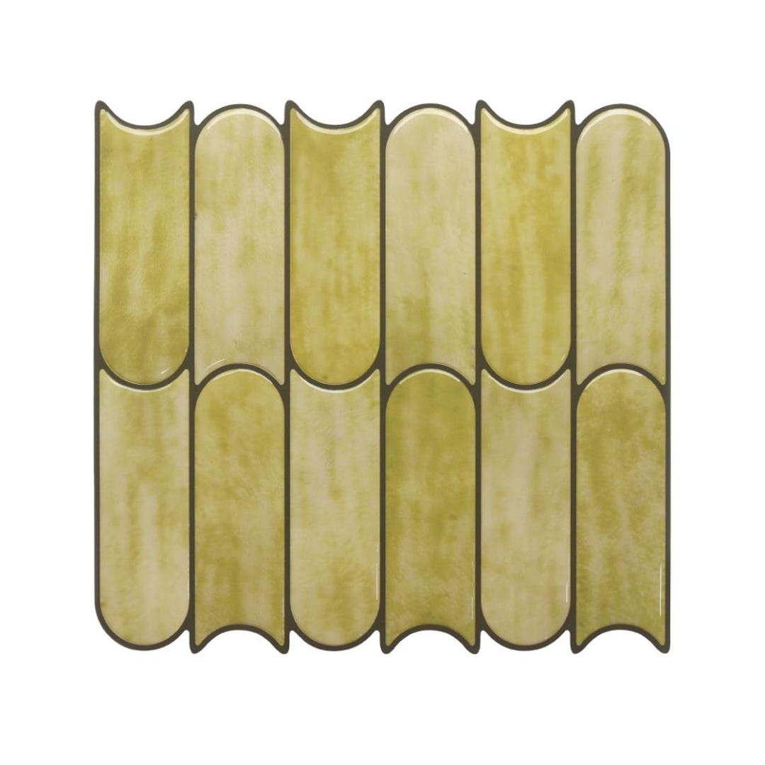 Mustard Yellow Peel and Stick Backsplash Tiles: Self-adhesive Home ...