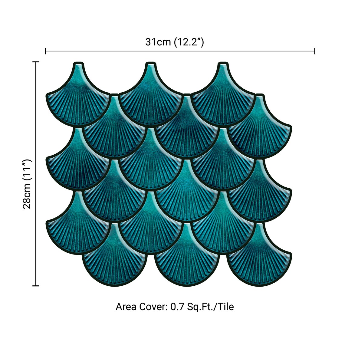 Teal Blue Peel and Stick Wall Tile Kitchen Backsplash Tiles - Etsy