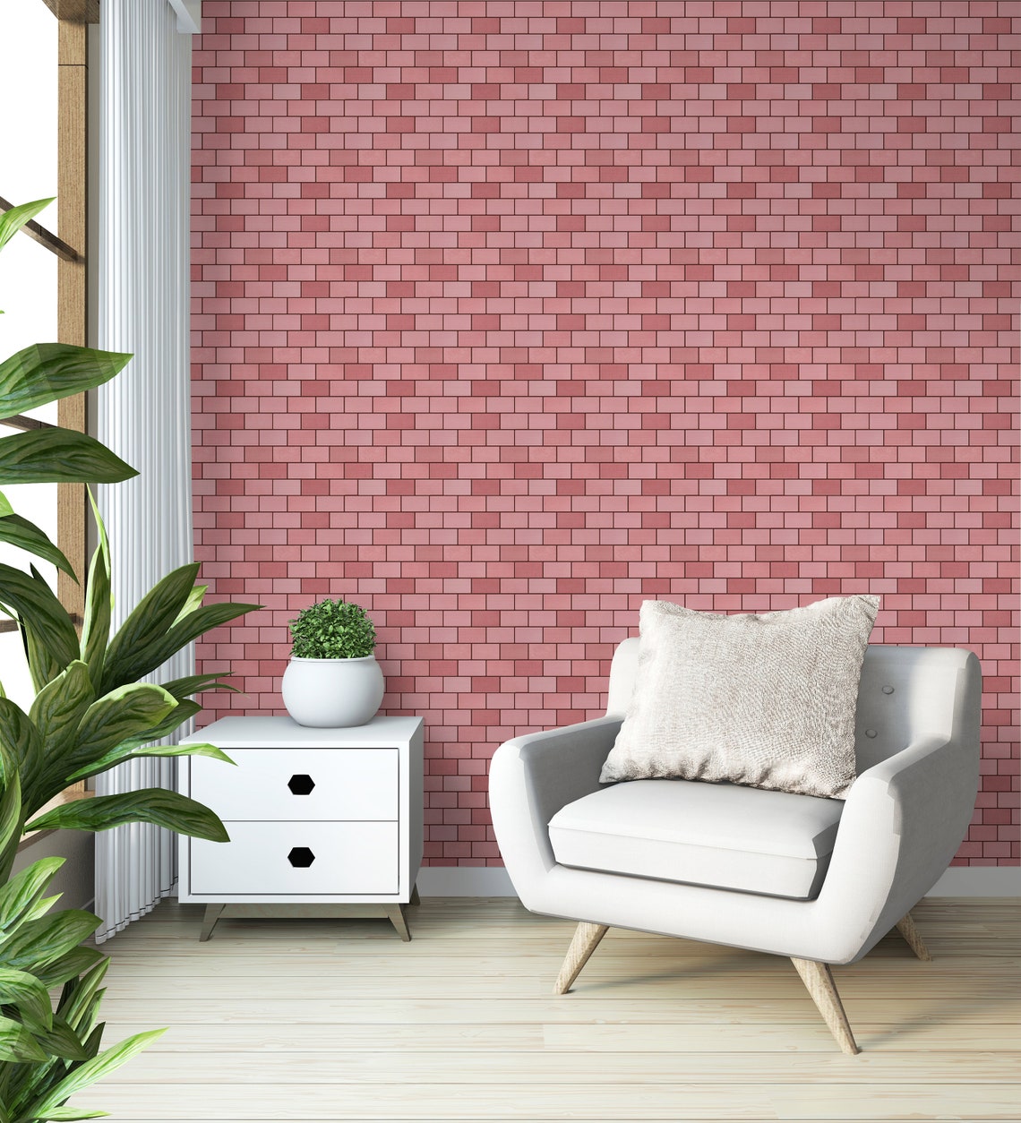 Rose Gold Subway Peel and Stick Wall Tile: Kitchen Backsplash - Etsy