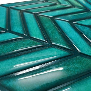 Teal Blue Peel and Stick Wall Tile Kitchen Backsplash Tiles Self ...
