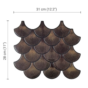 Royal Fan Peel and Stick Tile: Kitchen Backsplash, Self Adhesive - Etsy