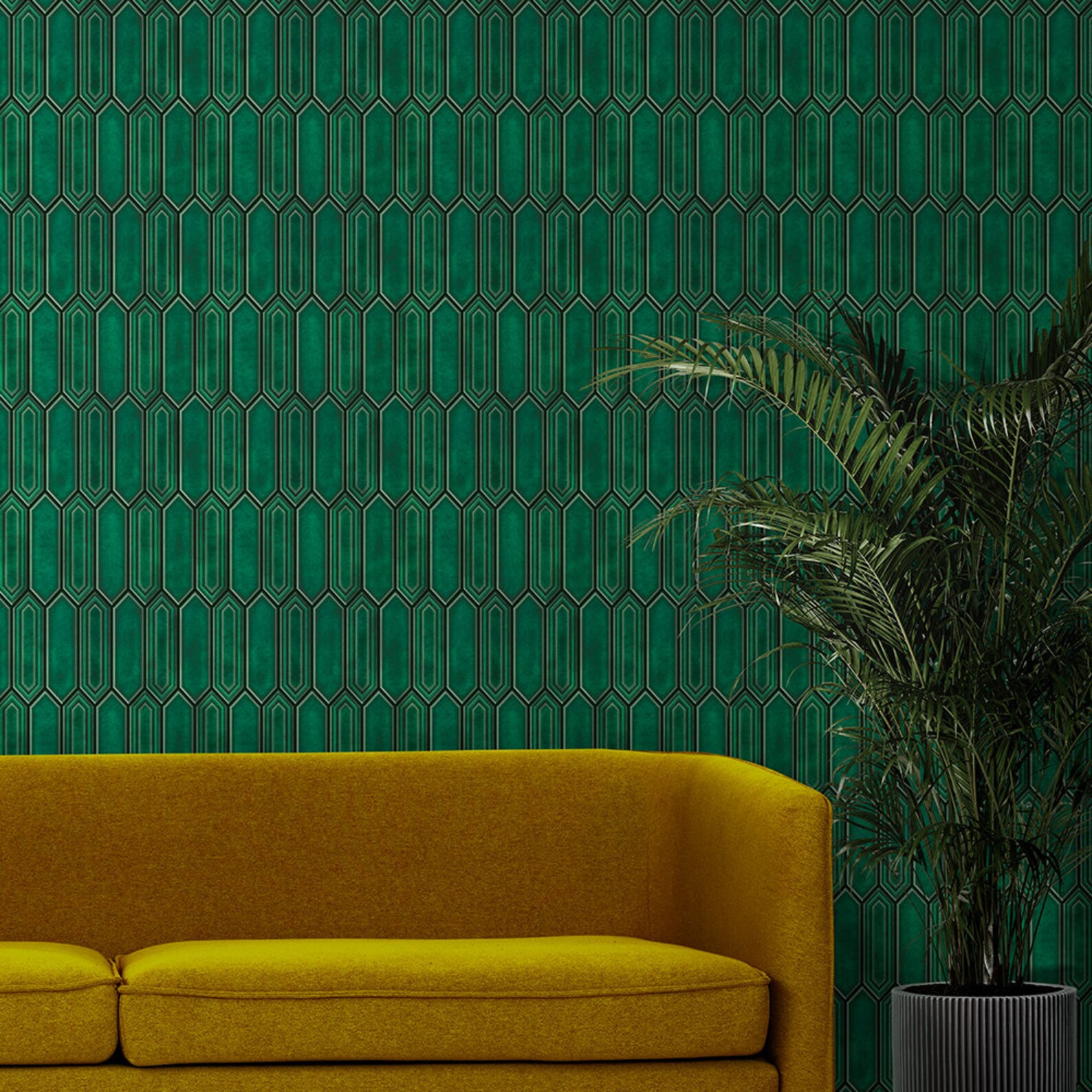 Forest Green Peel and Stick Wall Tile: Kitchen Backsplash, Home Decor ...