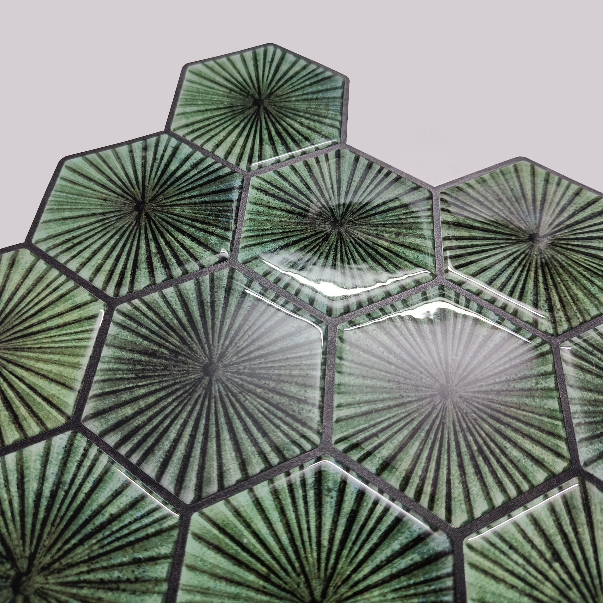 Sage Green 3D Tile Stickers: Waterproof Peel & Stick Wall Decor - Etsy ...