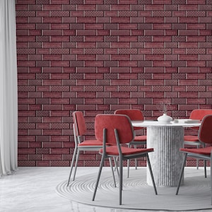 Cherry Red Peel and Stick Tile | Red Subway Stick on Tile | Self ...
