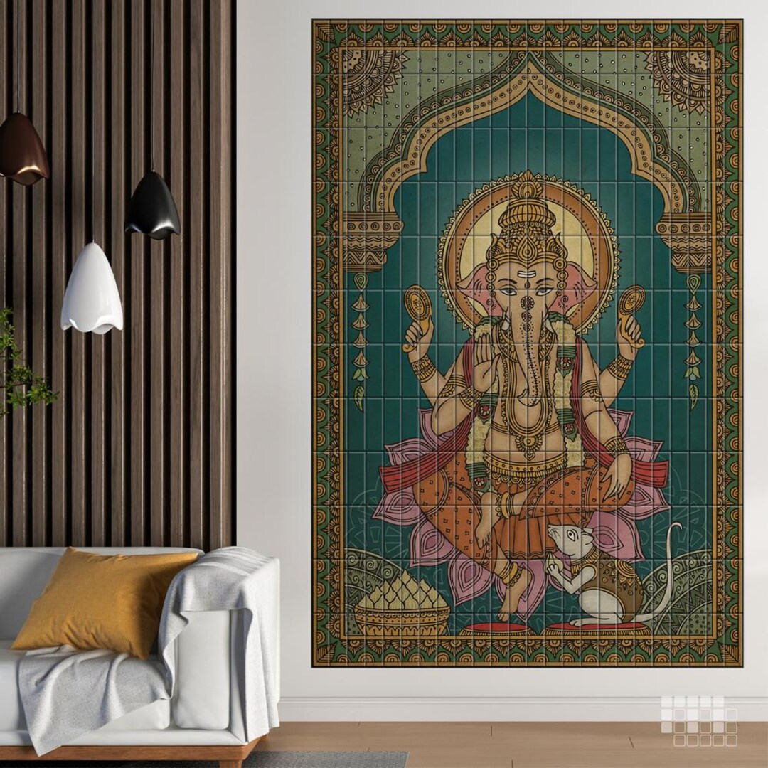Ganesha 3D Wall Tile: Peel and Stick Spiritual Decor - Etsy