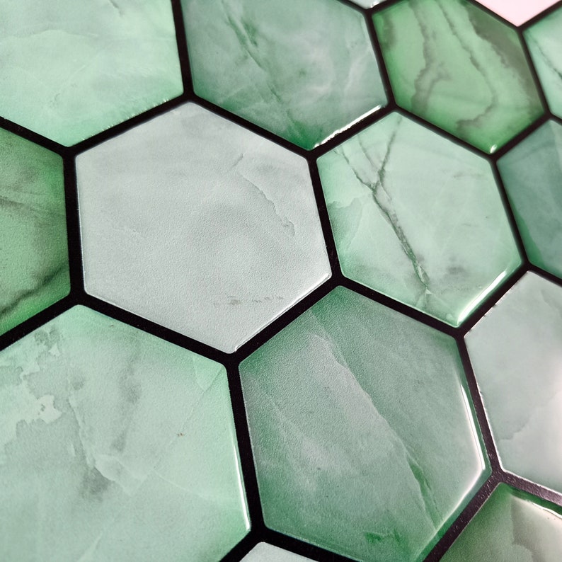 SAGE Green Peel and Stick Wall Tile Kitchen Backsplash Tiles - Etsy