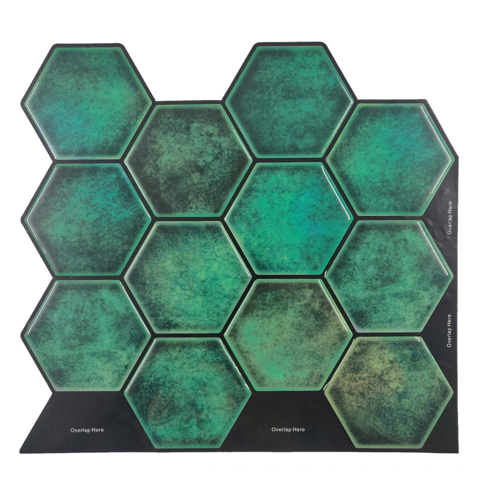 Green Hexagon Peel and Stick Wall Tile Kitchen Backsplash - Etsy
