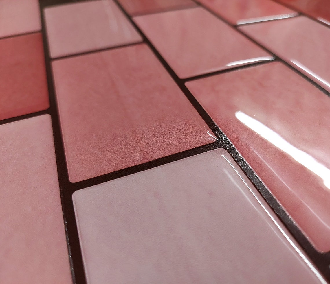 Rose Gold Subway Peel and Stick Wall Tile: Kitchen Backsplash - Etsy