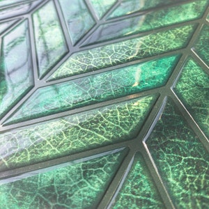 Textured Emerald Green Peel and Stick Wall Tile | Kitchen Backsplash ...