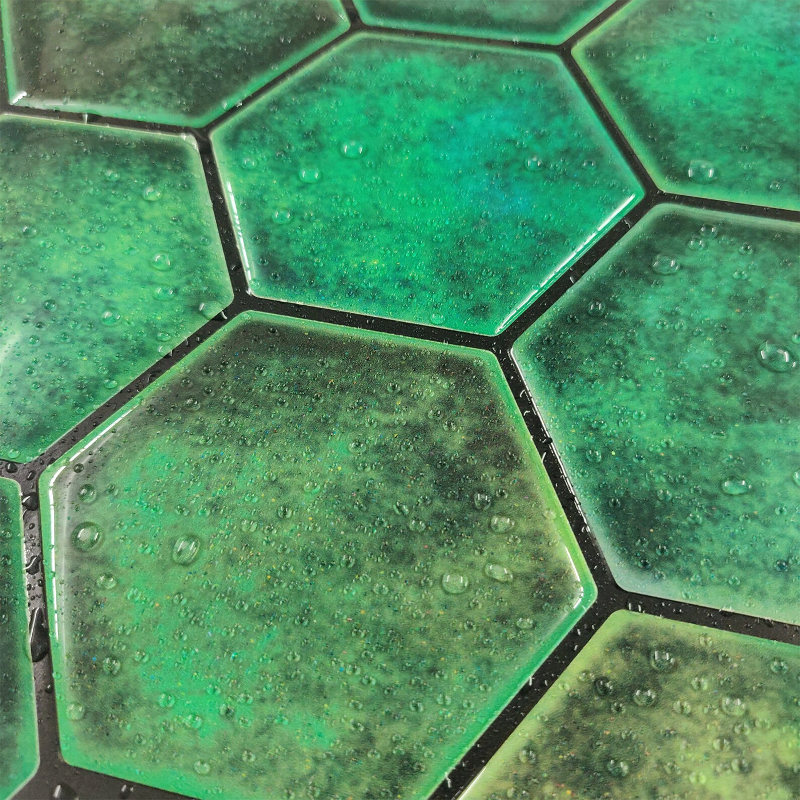Green Hexagon Peel and Stick Wall Tile Kitchen Backsplash - Etsy