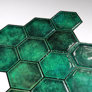 Green Hexagon Peel and Stick Wall Tile | Kitchen Backsplash Tiles ...