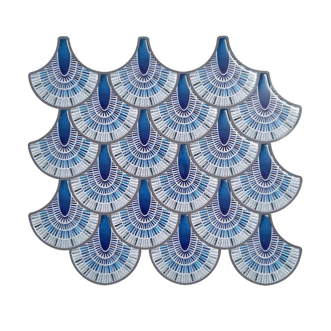 Ancient Blue Peel and Stick Backsplash Tile Kitchen Backsplash Tiles ...