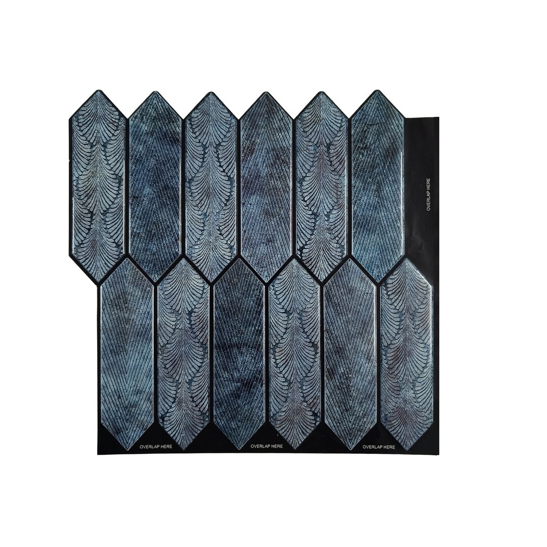 Freeze Blue Peel and Stick Wall Tile Kitchen Backsplash Tiles Self ...
