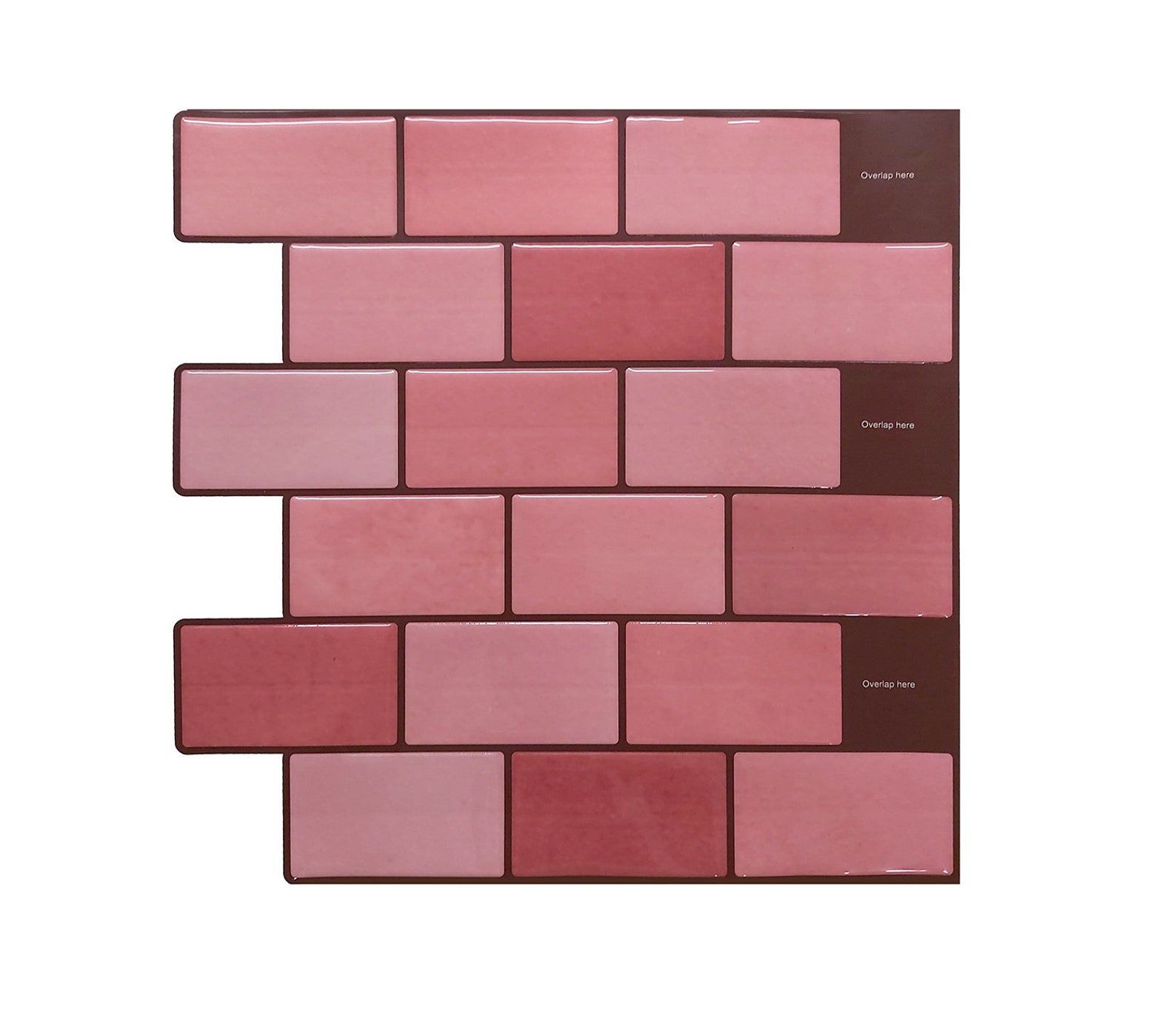 Rose Gold Subway Peel and Stick Wall Tile Kitchen Backsplash - Etsy