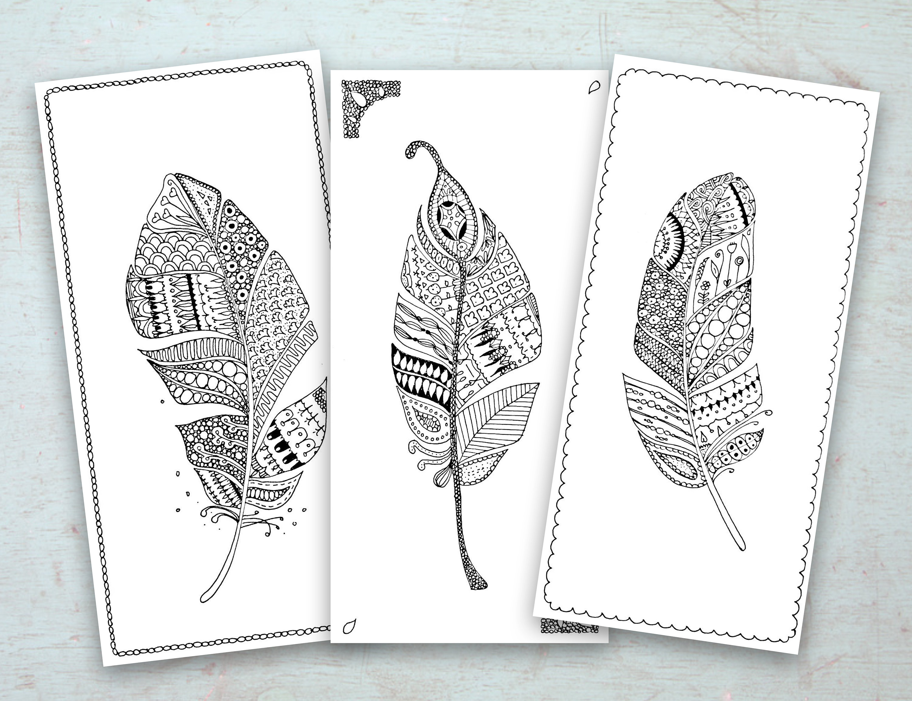 Zentangle Feather Patterns Step By Step