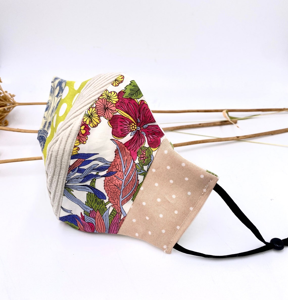 Patchwork Face Mask Boho Liberty Quilt Fancy Face Mask for - Etsy