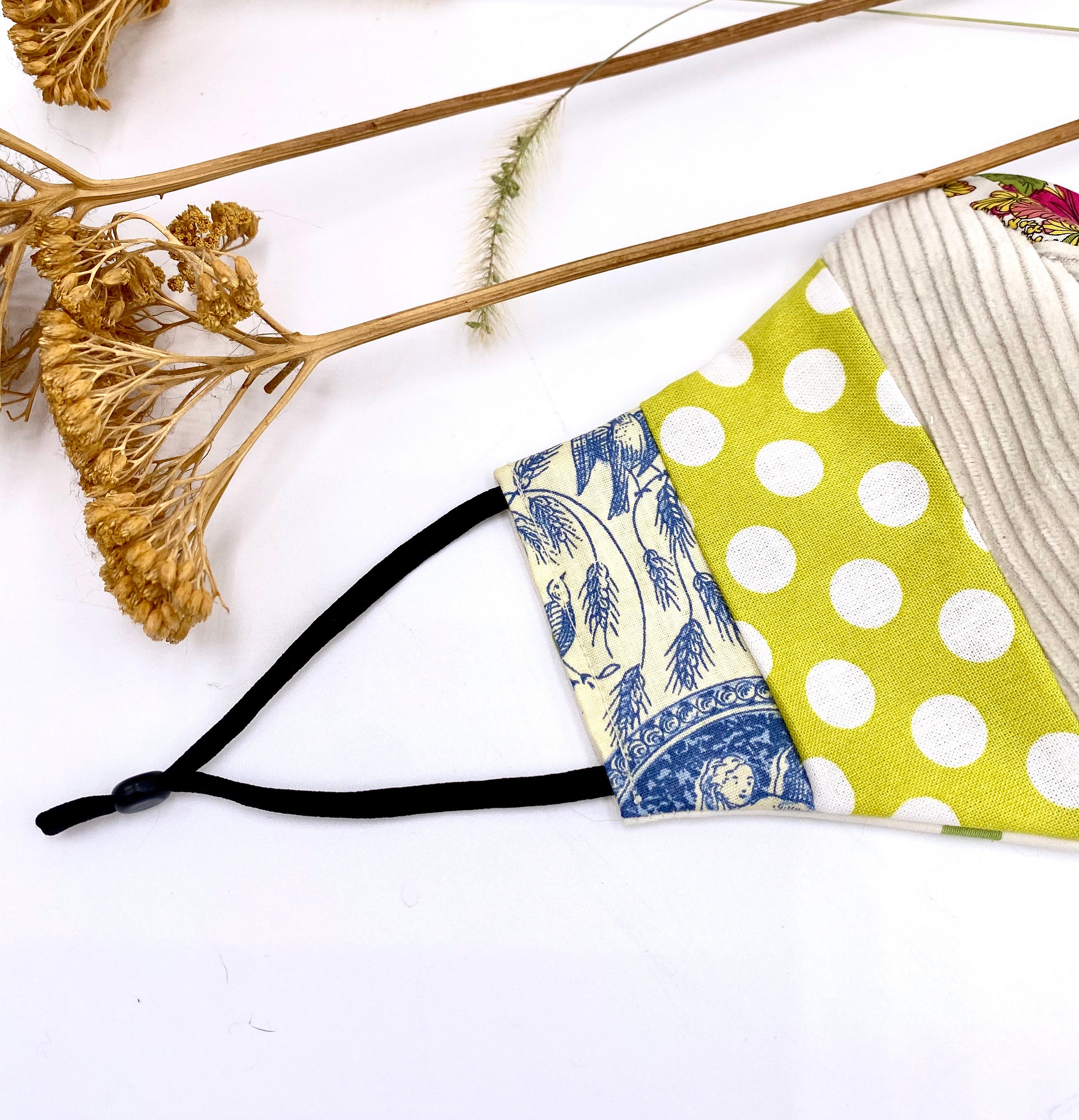 PatchWork Face mask Boho Liberty Quilt Fancy Face Mask for | Etsy