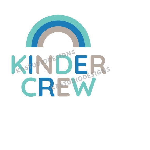 Kinder Crew SVG Png Jpg Kindergarten Svg Kindergarten - Etsy