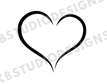 Open Heart Digital Download Heart, Svg, Png, Jpg File - Etsy