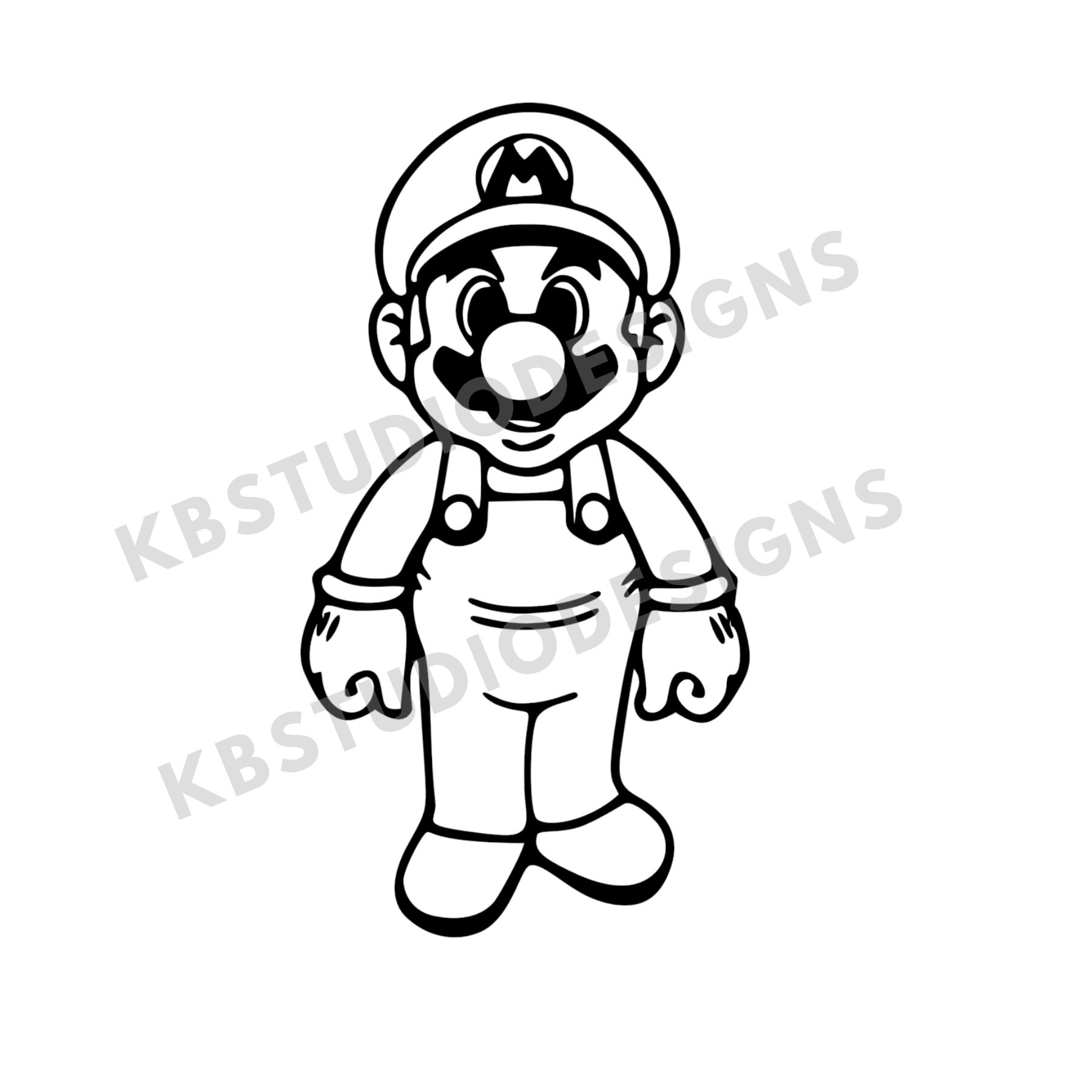 Super Mario SVG PNG Jpg Mario Svg Cricut Silhouette - Etsy
