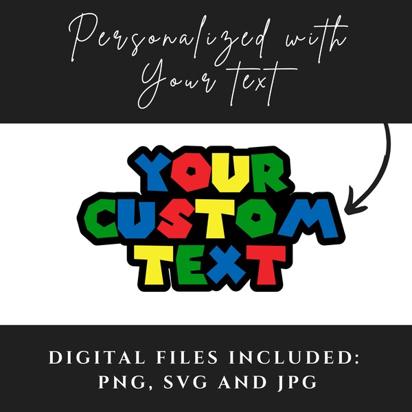 Mario M Logo Svg - Etsy