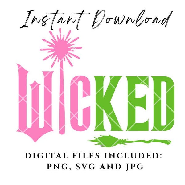 Wicked Movie Clipart - Etsy