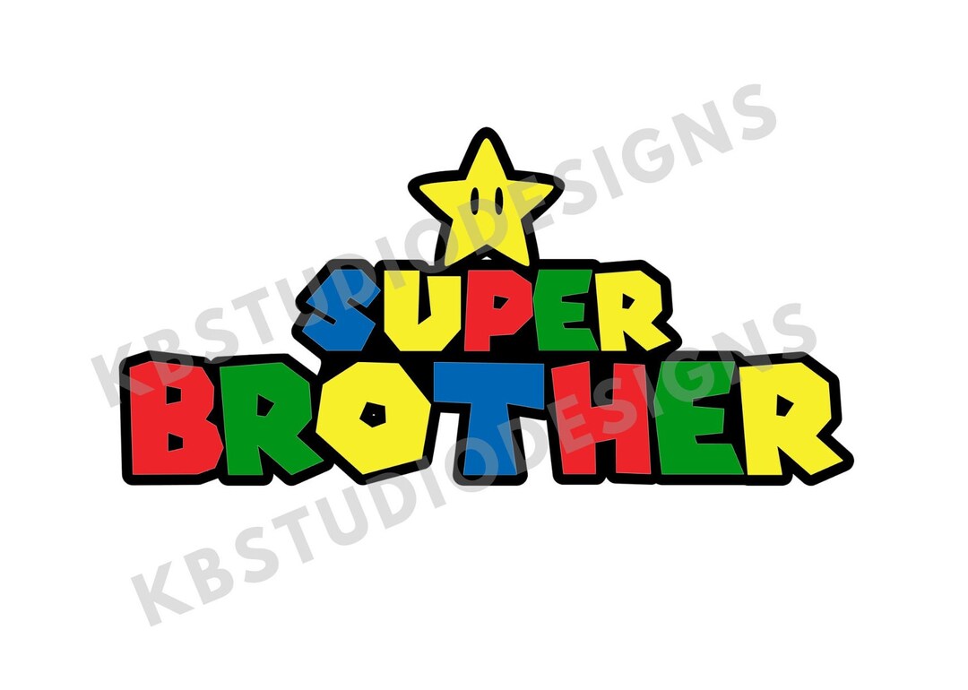 Super Brother Svg Png Jpg super Mario Brother Svgcricut, Silhouette ...